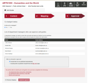 Unit Guide Preparation – Learning and Teaching Hub